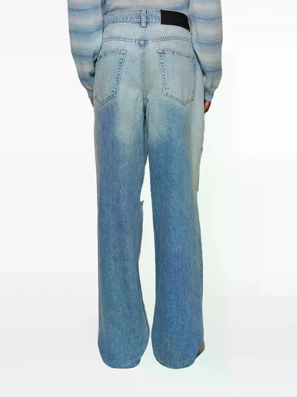 NAHMIAS Ripped Stonewashed Jeans