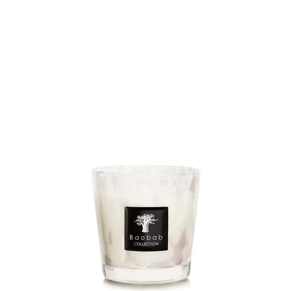 BAOBAB COLLECTION Candle Pearls White Max 08 - One-color