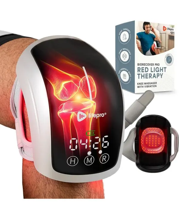 LIFEPRO Red Light Therapy Knee Brace – Portable Infrared Device For Pain Relief - No Color
