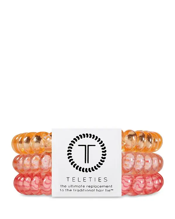 TELETIES Small Hair Ties Pack Of 3 - Sunny Days Ahead