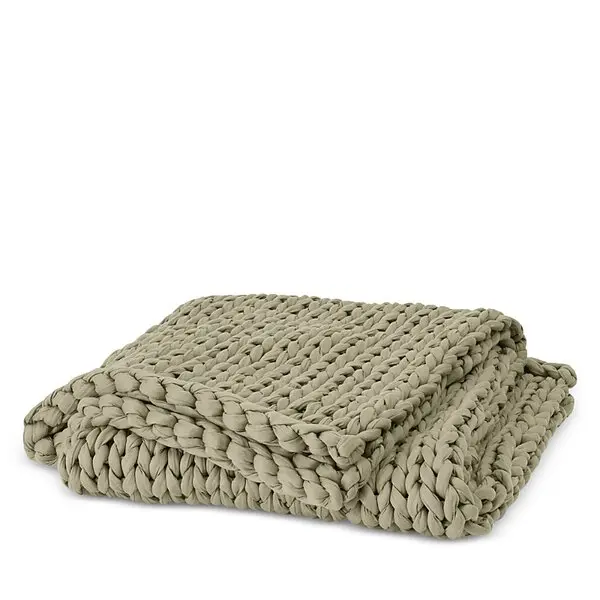 BEARABY Tree Napper Cooling Weighted Blanket, X-large 25 Lbs - Sage