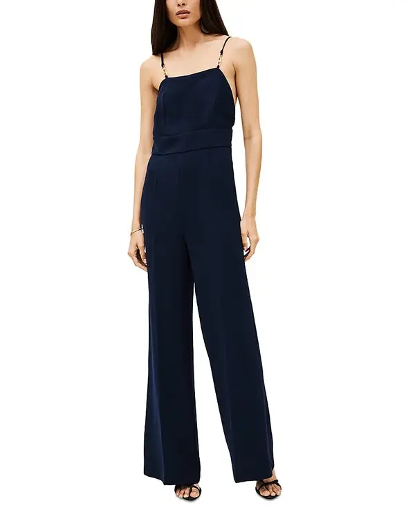 Ba&sh Clarisse Wide Leg Jumpsuit - Night Blue