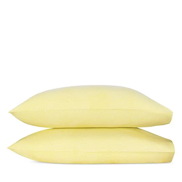 MATOUK Jasper King Pillowcase, Pair - Lemon
