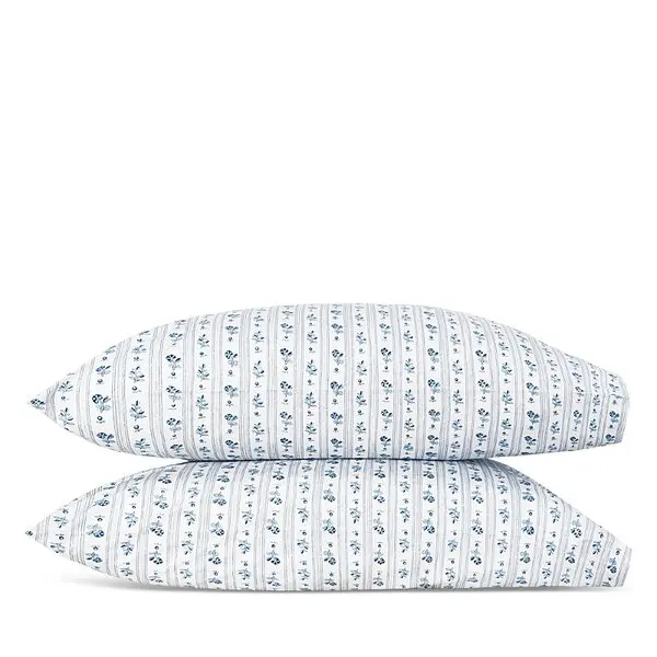 MATOUK Cabanon Stripe King Pillowcase, Pair - Blue