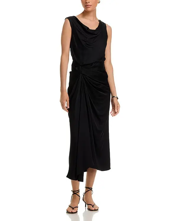 A.L.C. Dara Draped Dress - Black