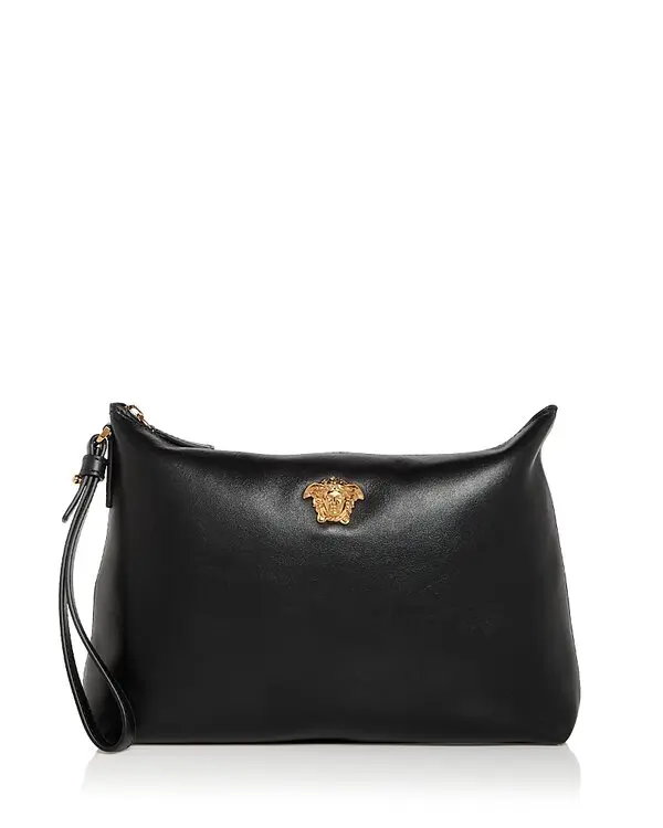 Versace Medusa Leather Pouch - Black