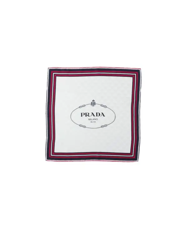 Prada Printed Silk Twill Jacquard Scarf