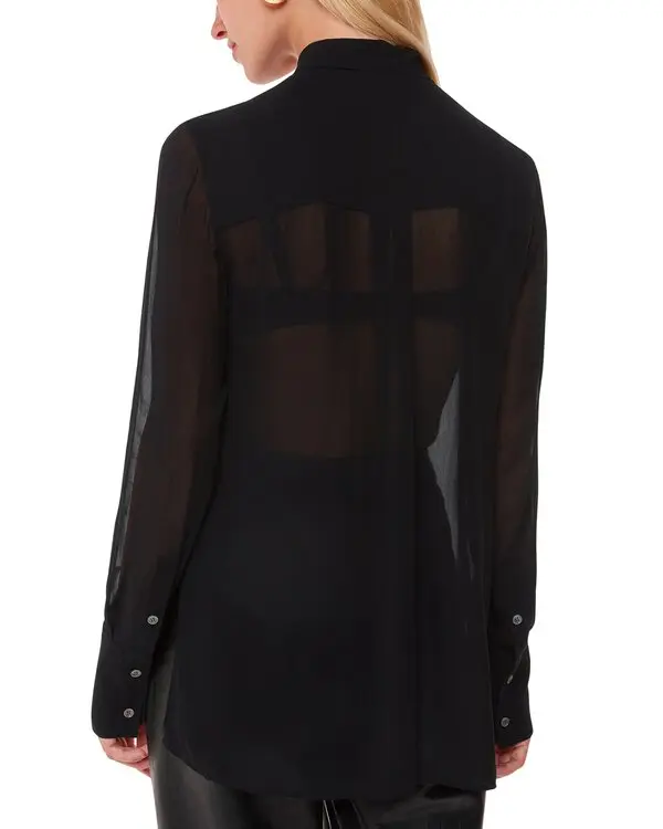 Whistles Amy Tie Neck Blouse