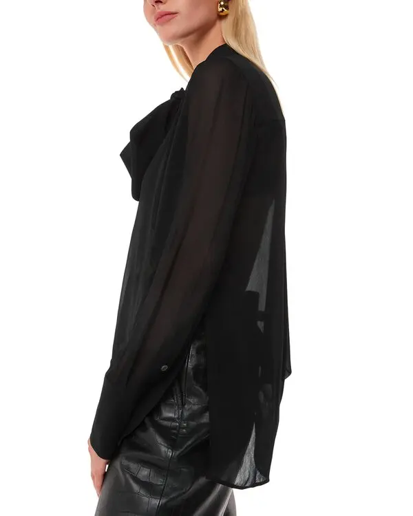 Whistles Amy Tie Neck Blouse