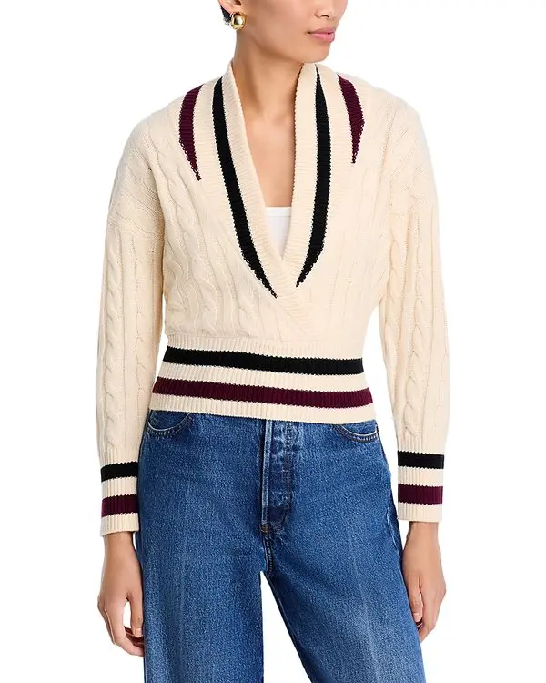 Steve Madden Contrast Stripe Sweater