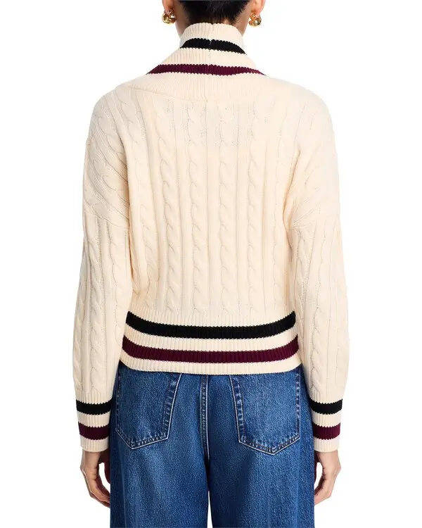 Steve Madden Contrast Stripe Sweater