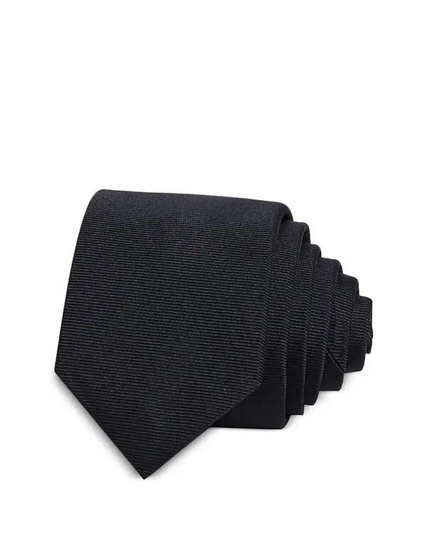 Hugo Textured Skinny Tie - Black