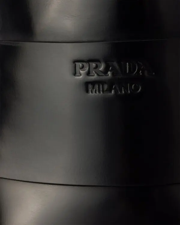 Prada Brushed Leather Loafers