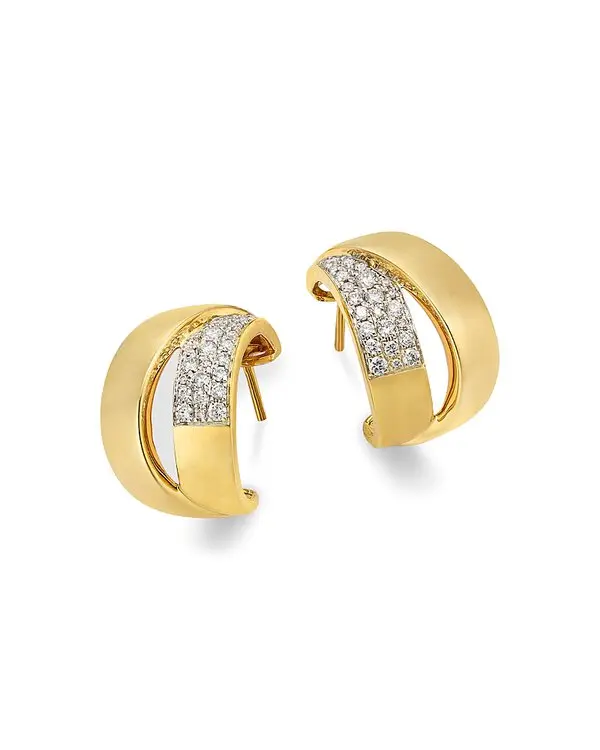 Bloomingdale'S Diamond Huggie Earrings 0.4 Tcw - Yellow Gold