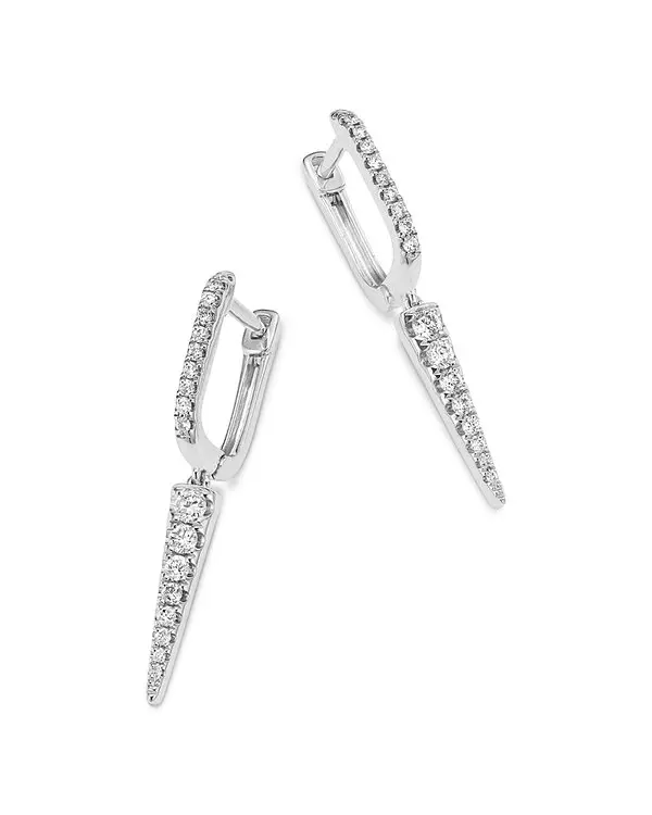 Bloomingdale'S Diamond Drop Earrings 0.3 Tcw In 14k - White Gold