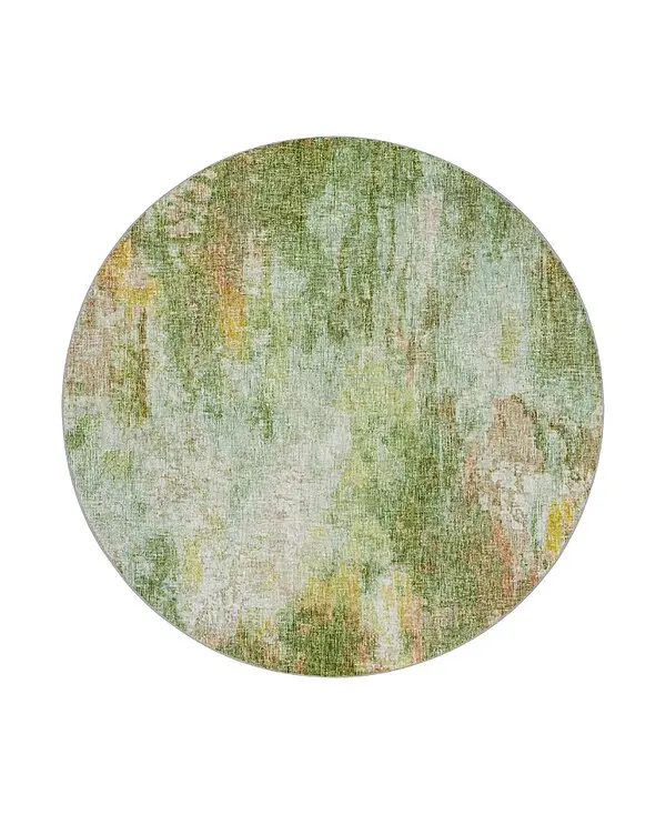 DALYN RUG COMPANY Dalyn Boca Washable Bo10 Round Area Rug, 8' X 8 - Sage
