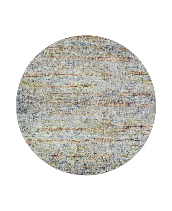 DALYN RUG COMPANY Dalyn Boca Washable Bo13 Round Area Rug, 8' X 8 - Putty