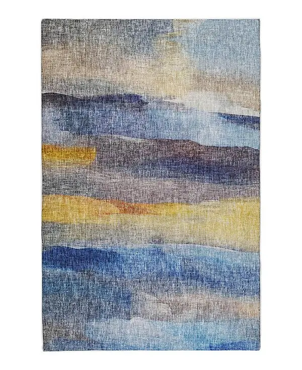 DALYN RUG COMPANY Dalyn Boca Washable Bo4 Area Rug, 5' X 7'6 - Blue
