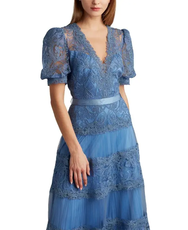 women lace midi dress Emery Lace Midi Dress in Ivory main image 1