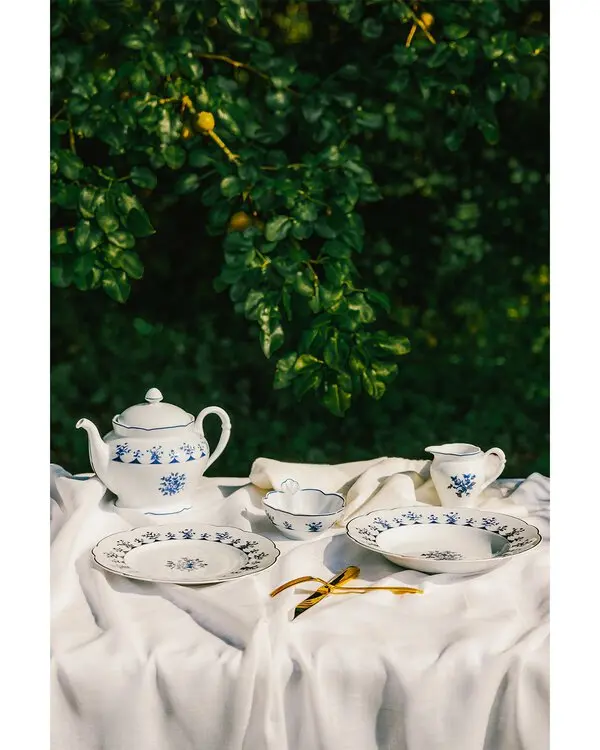 Bernardaud Chateaubriand Pale Blue Salad Plate - Pale Blue White