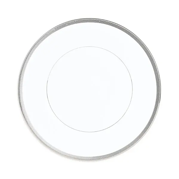 Bernardaud Maille Platinum Dinner Plate - Platinum White