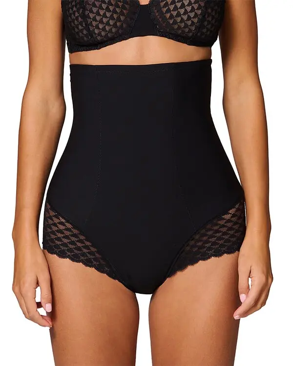 Simone Perele Subtile High Waist Briefs - Black