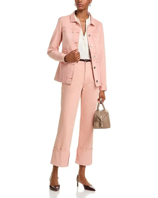 Veronica Beard Marvin Patch Pocket Jacket - Pink Blossom