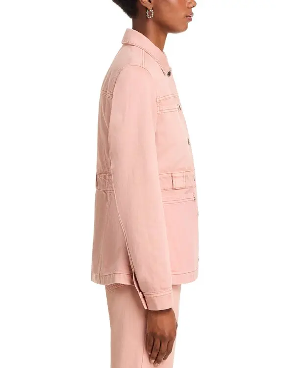 Veronica Beard Marvin Patch Pocket Jacket - Pink Blossom