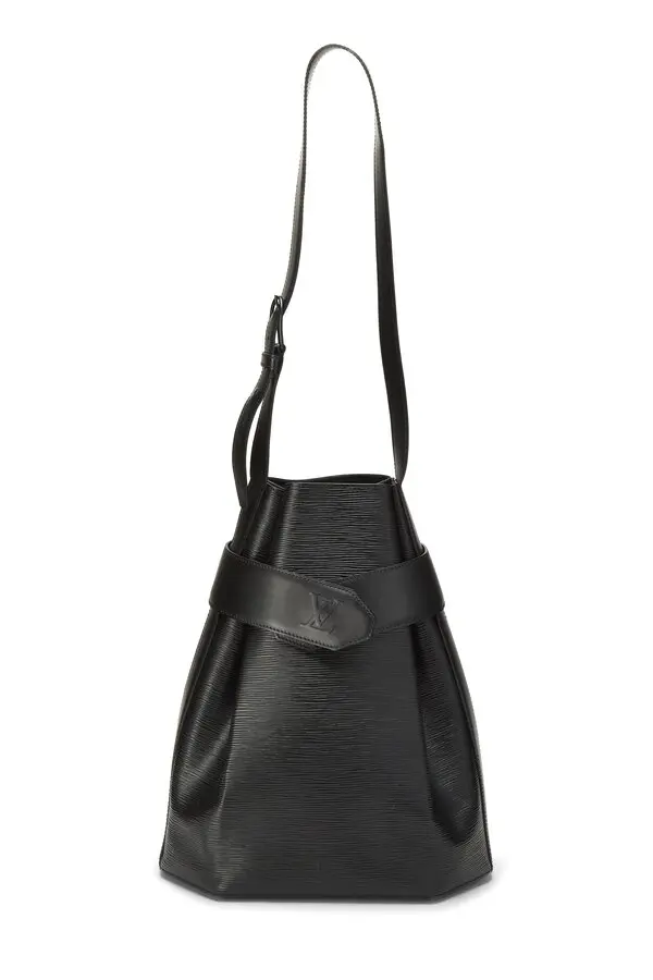 LOUIS VUITTON Epi Sac D'epaule Shoulder Bag - Black