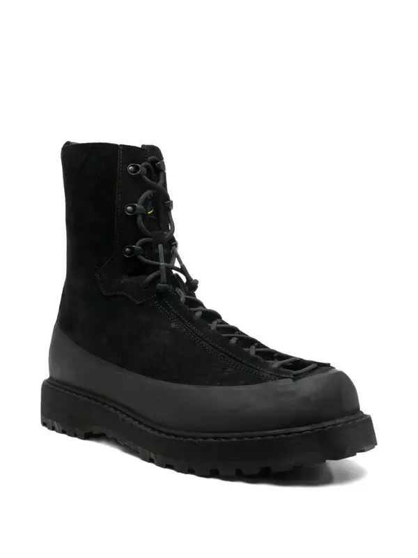 Stone Island Suede Lace-up Boots - Black