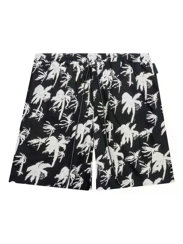 RtA Palm-tree Print Shorts