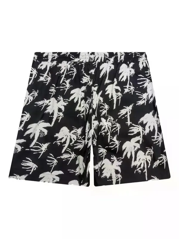 RtA Palm-tree Print Shorts
