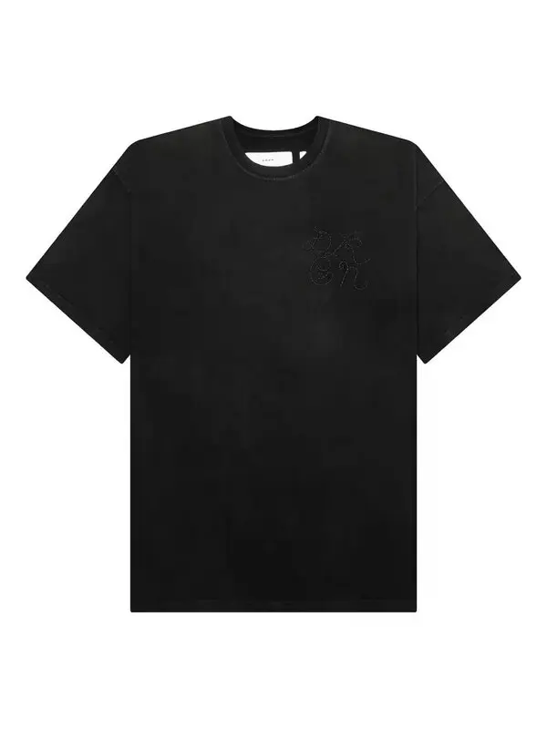 D-R-G-N Graphic-print Faded T-shirt - Black