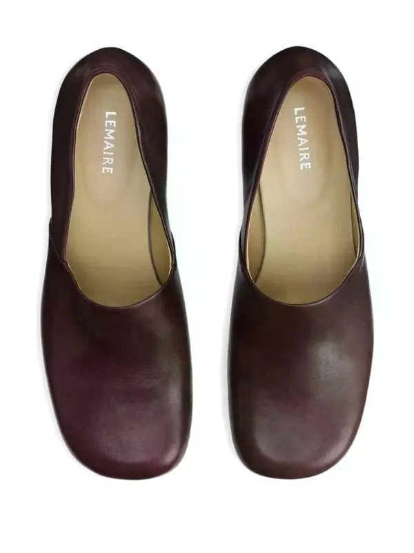 LEMAIRE 55mm Anatomic Block-heel Pumps - Brown