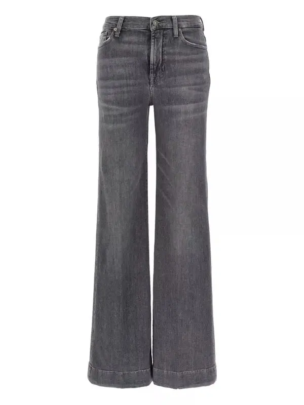 7 For All Mankind Dojo Wide-leg Jeans - Grey
