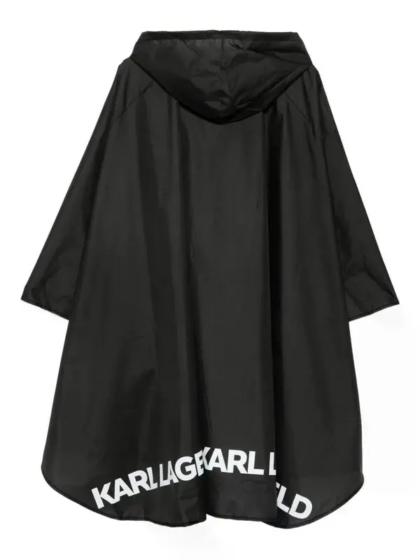 Karl Lagerfeld Logo-print Hooded Poncho