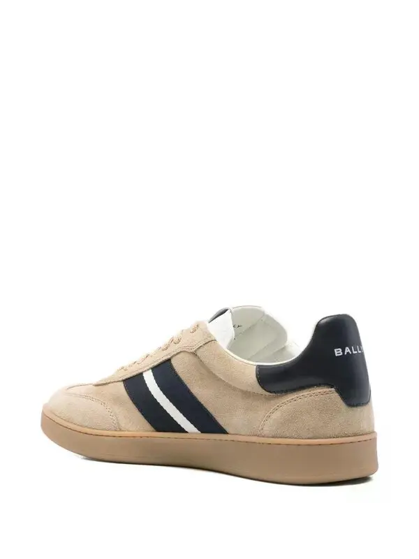 Bally Stripe-detail Suede Sneakers - Neutrals