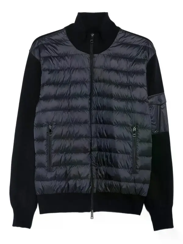 Paul & Shark Quilted Wool-sleeve Jacket