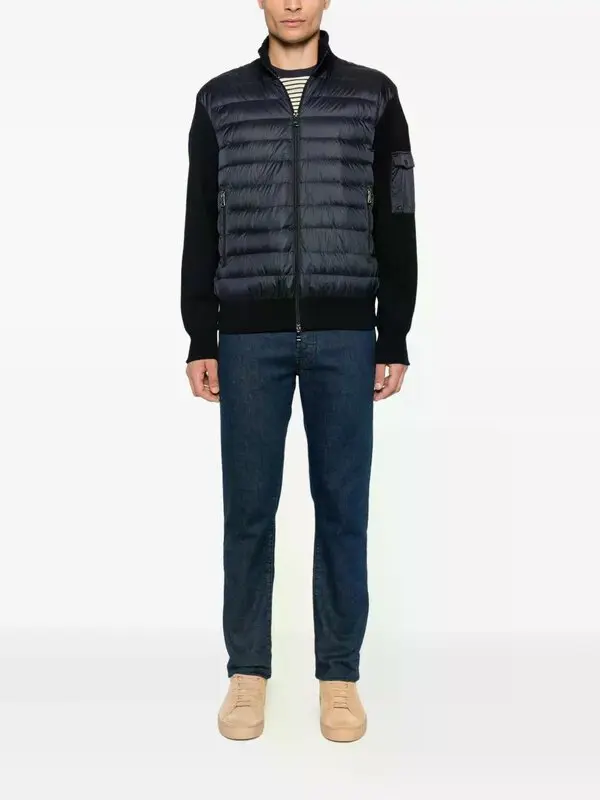 Paul & Shark Quilted Wool-sleeve Jacket