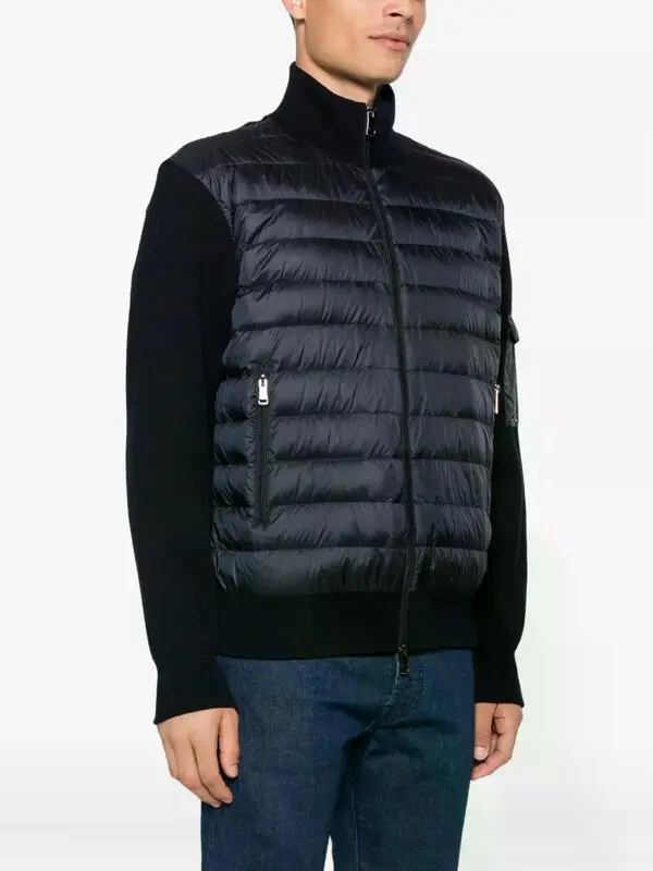Paul & Shark Quilted Wool-sleeve Jacket