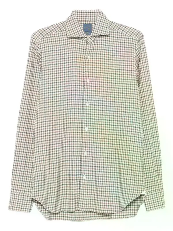 BARBA NAPOLI Checked Cotton Shirt