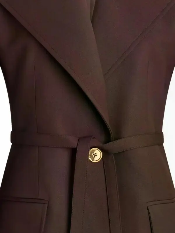 Patou Belted Single-breasted Jacket