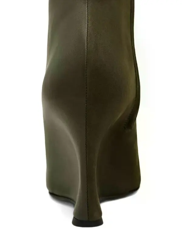 Ami 90mm Two-tone Ankle Boots - Brown