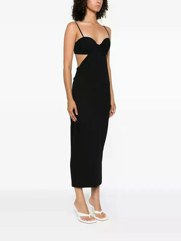 Patrizia Pepe Cut-out Twist-front Dress
