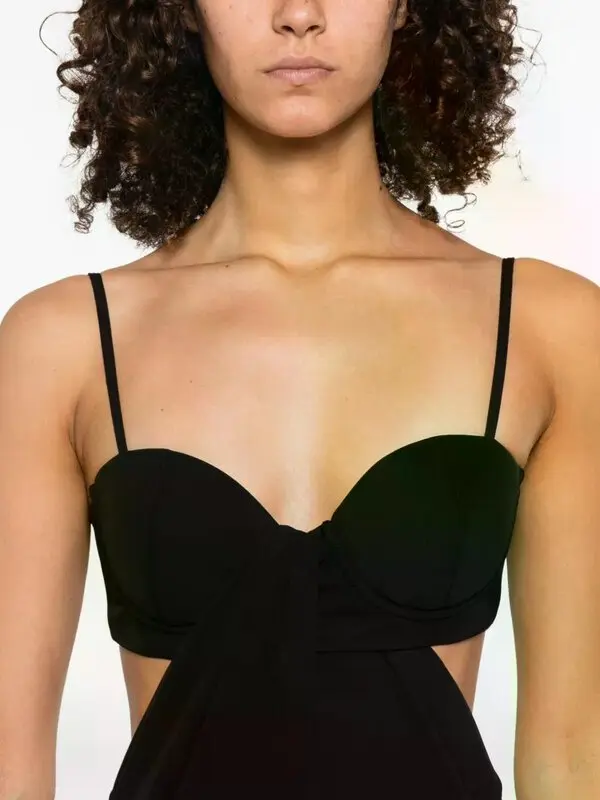 Patrizia Pepe Cut-out Twist-front Dress