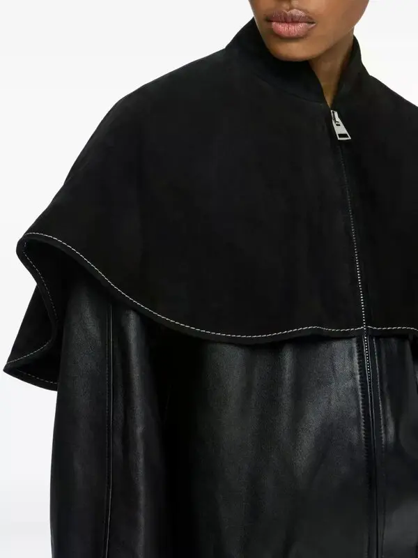 JW Anderson Oversized-collar Leather Jacket
