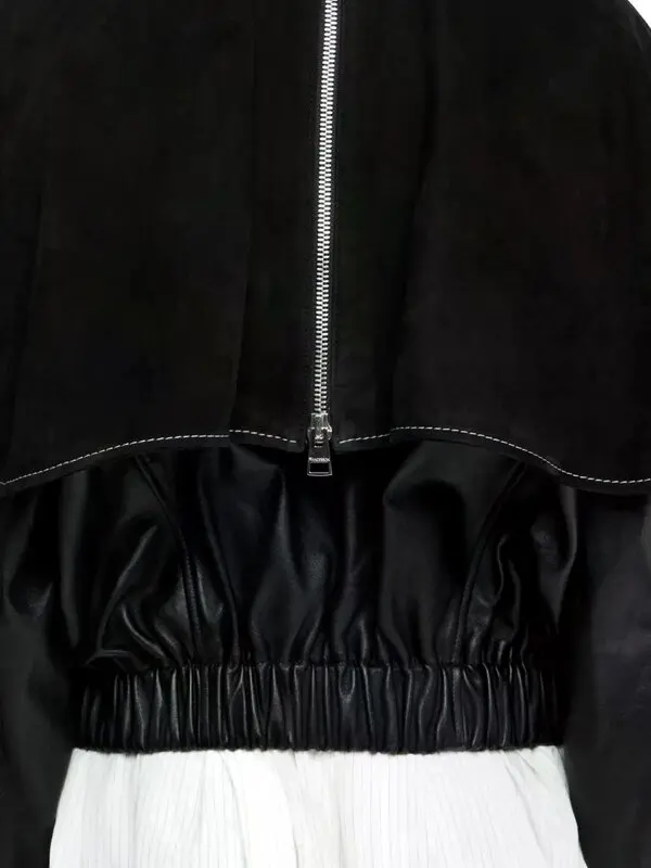 JW Anderson Oversized-collar Leather Jacket
