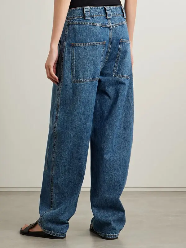 Co Paneled High-rise Barrel-leg Jeans