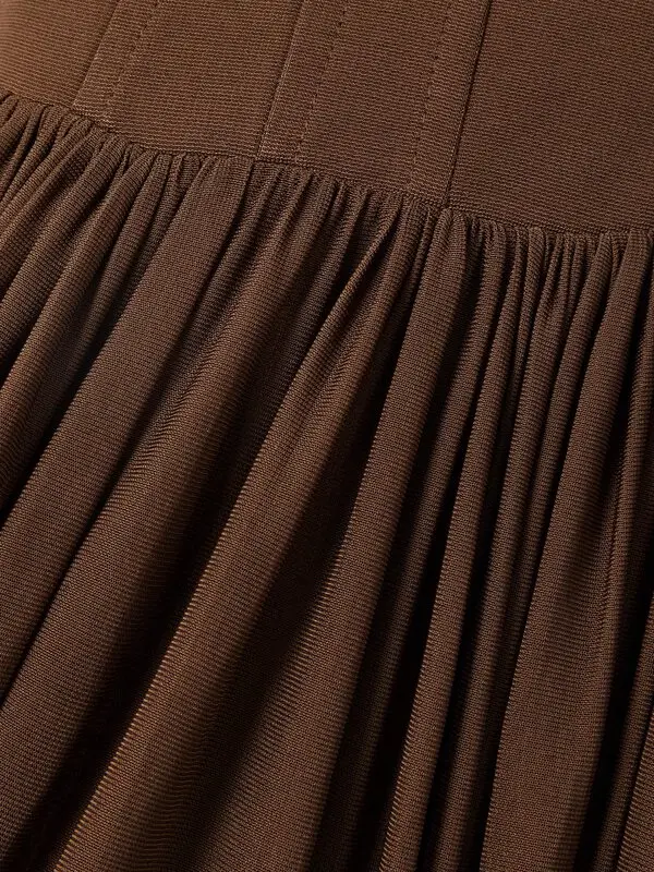 Simkhai Jamie Jersey Midi Dress - Brown