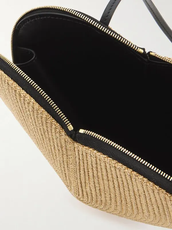 Alaïa Le Coeur Raffia Shoulder Bag - Neutrals